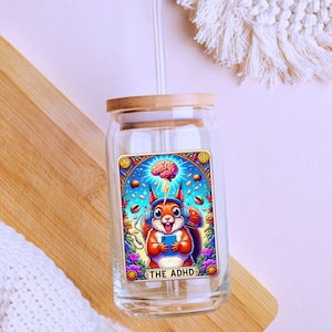 The ADHD Funny Tarot Card PNG, Neurodivergent Sublimation Design, ADD ...