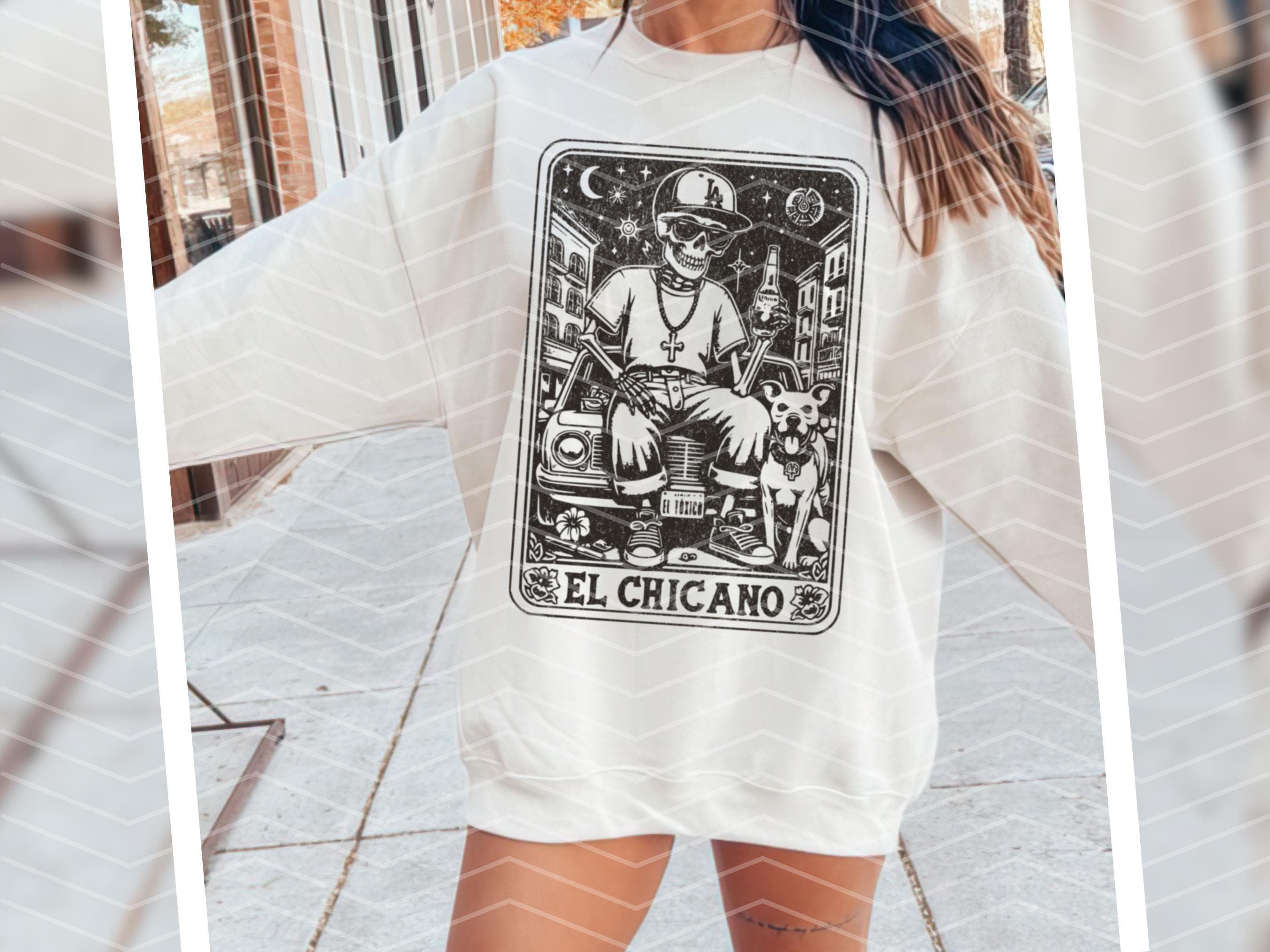 El Chicano Tarot Card SVG PNG, Funny Skeleton Cholo Latino Sublimation ...