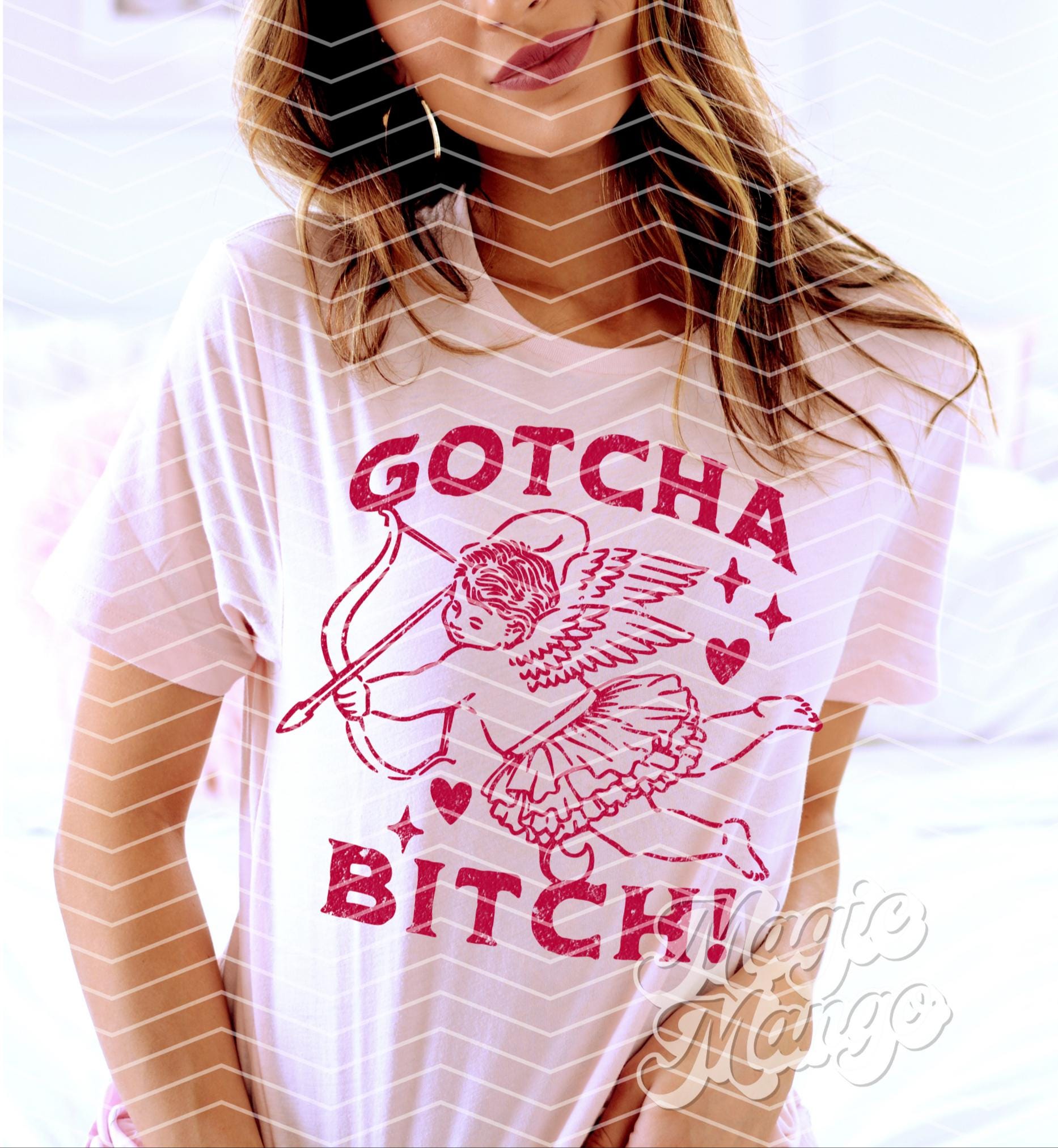 Gotcha Bitch Funny Cupid SVG PNG, Sarcastic Anti Valentines Snarky ...