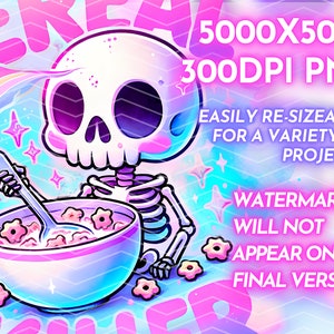 Cereal Killer PNG, Sarcastic Skeleton Sublimation Design, Trendy Skull ...