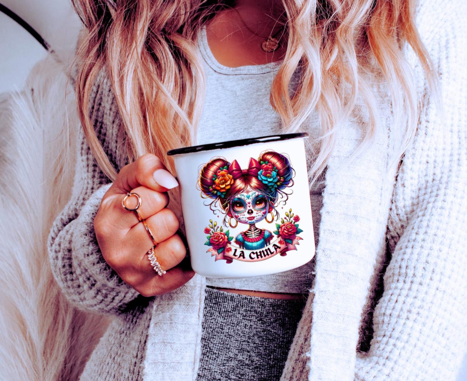 La Chula PNG, Funny Mexican Sublimation Design, Spanish Latina Skeleton ...