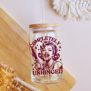 Completely Unhinged SVG PNG, Trendy Vintage Retro Housewife Funny ...