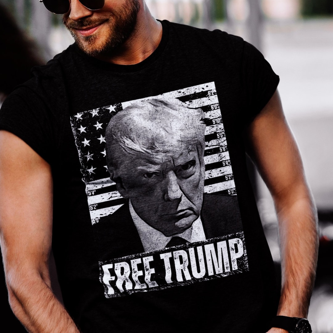 Free Trump PNG, Donald Trump Mug Shot Sublimation Design, FJB, Trump T ...