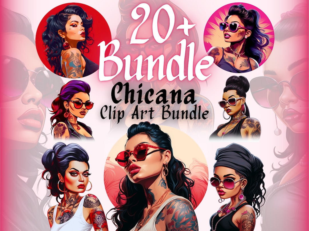 Chicana Chola PNG Bundle, Cholas Clip Art, Chingona Sublimation Designs ...