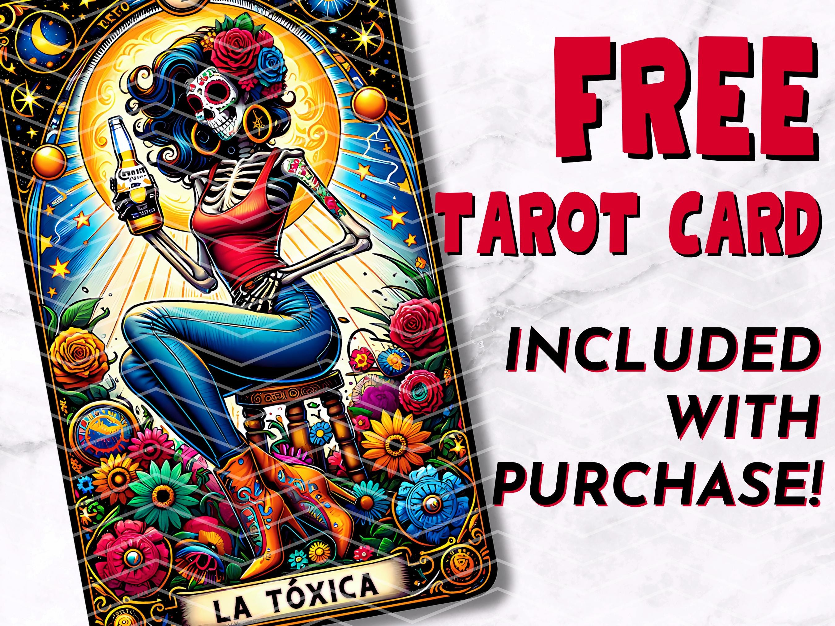 La Tóxica Tarot Card PNG, Funny Mexican Lotería Sublimation Design ...