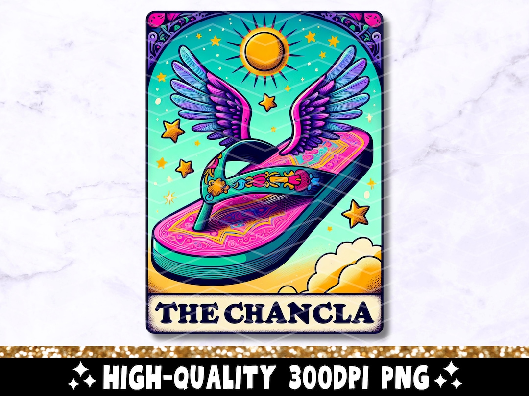 The Chancla Tarot Card PNG, Funny Mexican Sublimation Design, Spanish ...