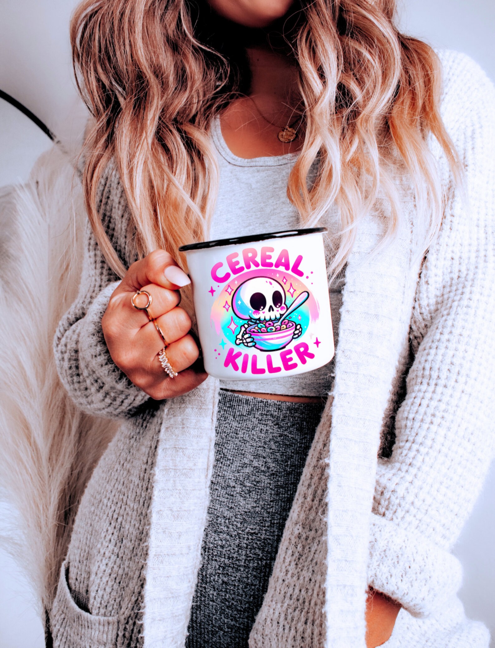 Cereal Killer PNG, Sarcastic Skeleton Sublimation Design, Trendy Skull ...