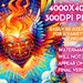 El Corazón Tarot Card PNG, Burning Heart Wings Sublimation Design ...