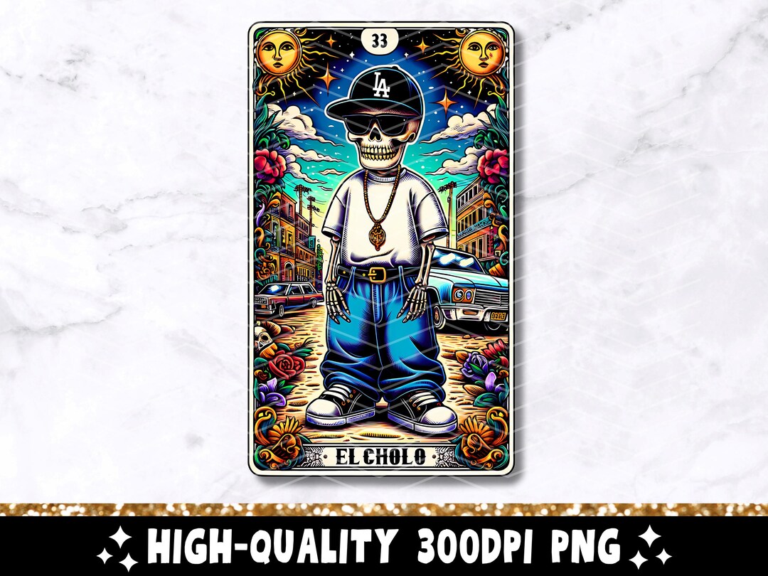 El Cholo Tarot Card PNG, Funny Mexican Chingón Sublimation Design ...