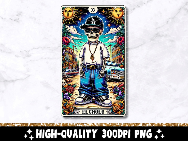 El Cholo Tarot Card PNG, Funny Mexican Chingón Sublimation Design ...