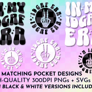 In My IDGAF Era PNG SVG, Funny Retro Png Design, Adult Humor Png, Funny ...