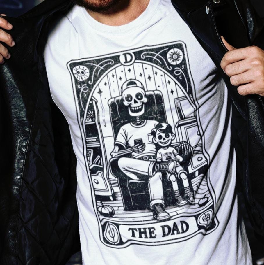 The Dad Tarot Card SVG PNG, Dad Skeleton Trendy Sublimation Design ...