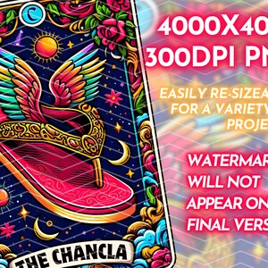 The Chancla Tarot Card PNG, Funny Mexican Sublimation Design, Spanish ...
