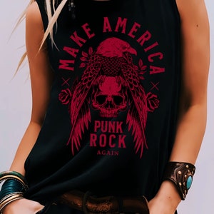 Make America Punk Rock Again PNG, Tattoo Syle Tshirt Design, Rock and ...