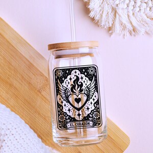 El Corazón Tarot Card SVG PNG, Mexican Sacred Heart Sublimation Design ...