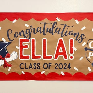 Personalized Hand Painted Banner Sign for GRADUATION PARTIES - Etsy