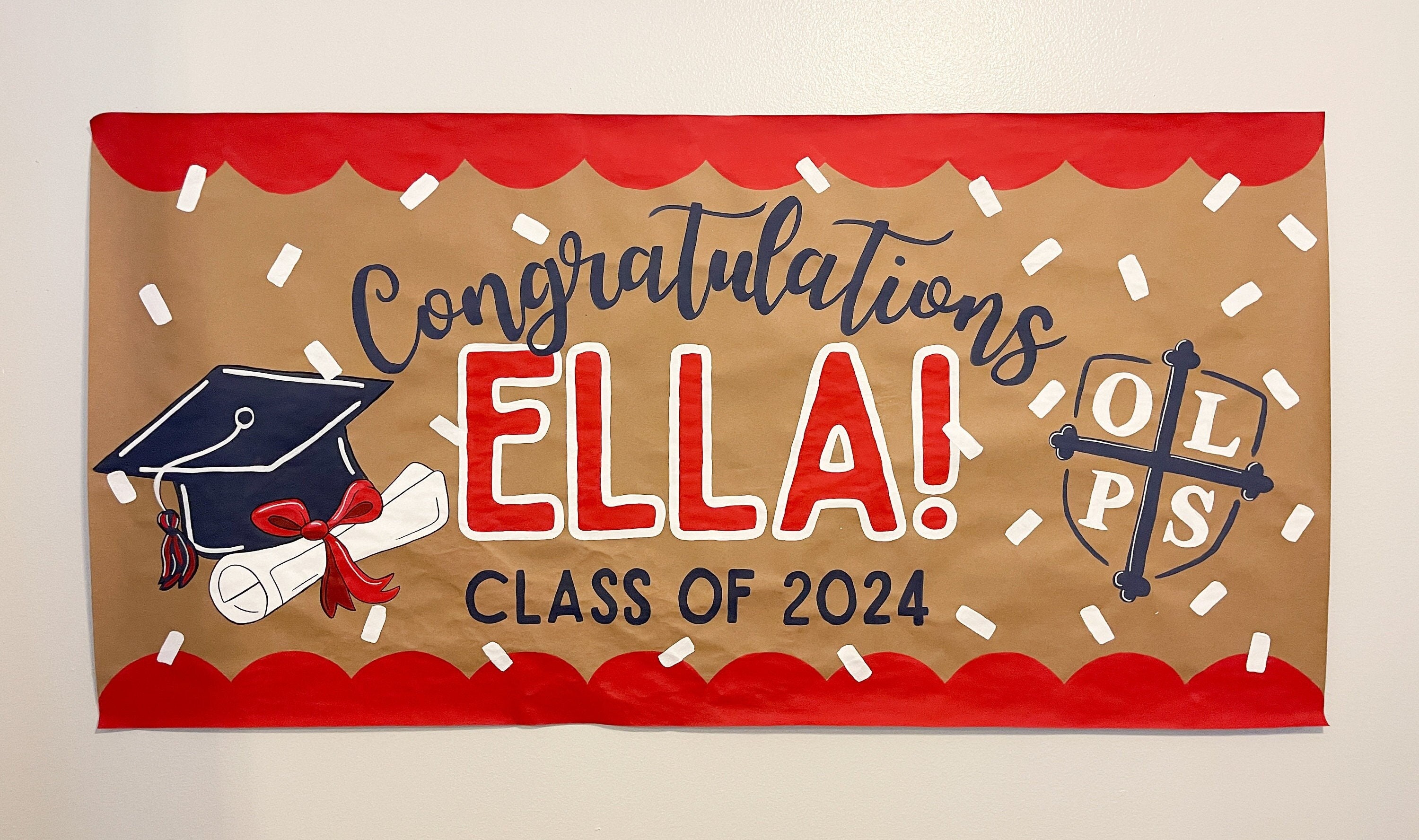 Personalized Hand Painted Banner Sign for GRADUATION PARTIES - Etsy