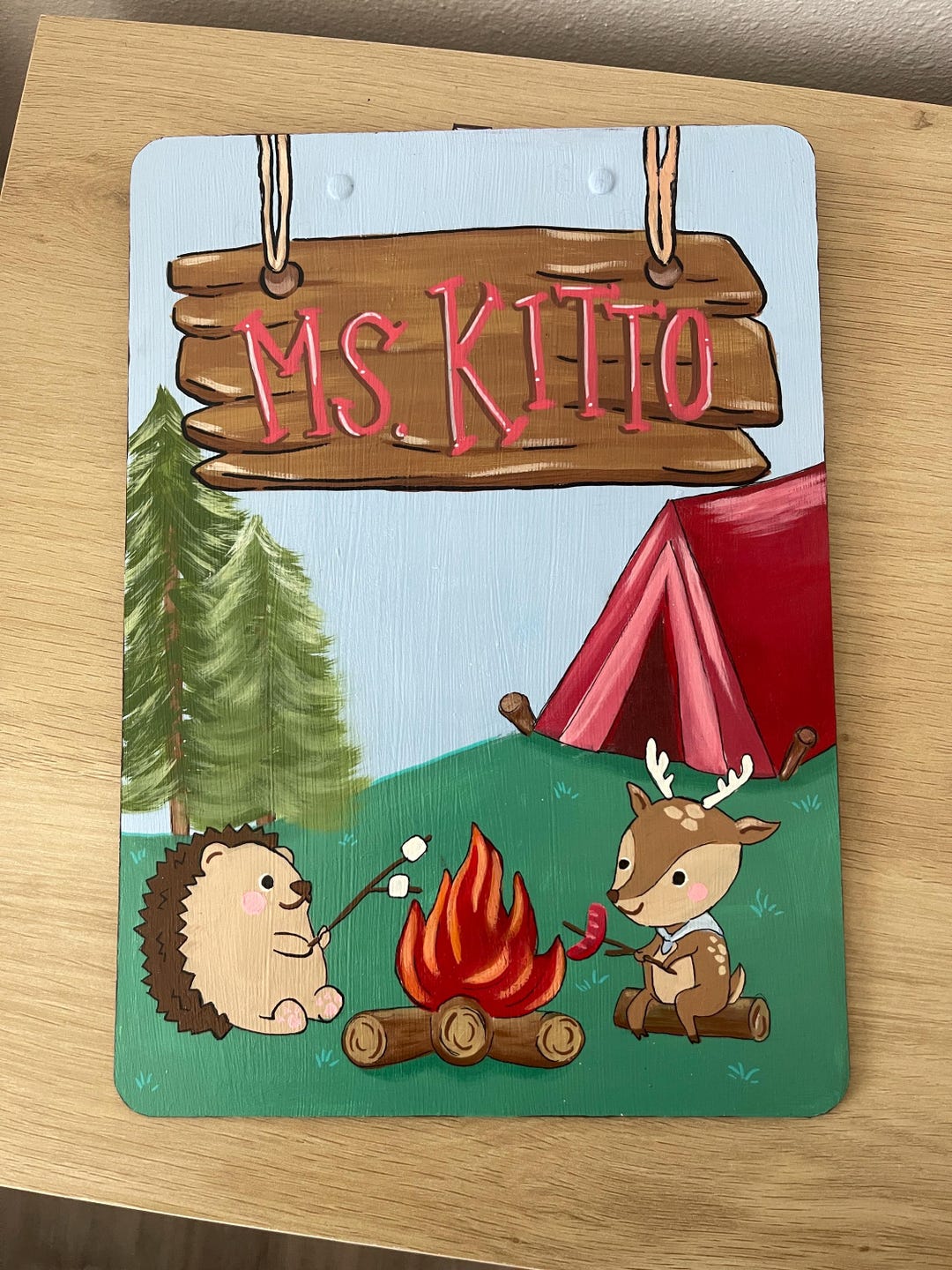 Hand-painted Personalized Clipboard for Teachers | Custom Name & Design ...