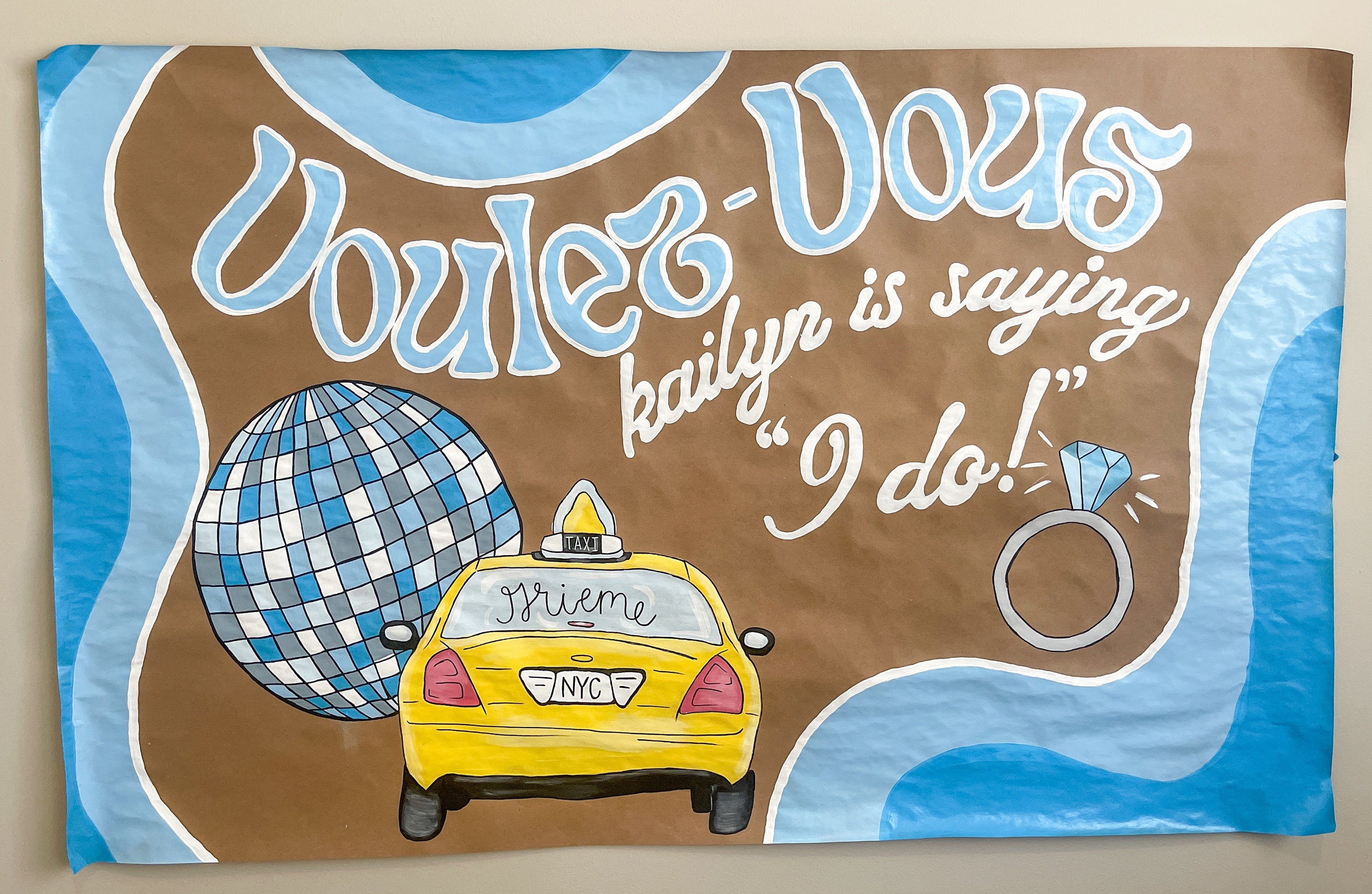 Personalized Hand Painted Banner Sign for Birthday, Baby Shower ...