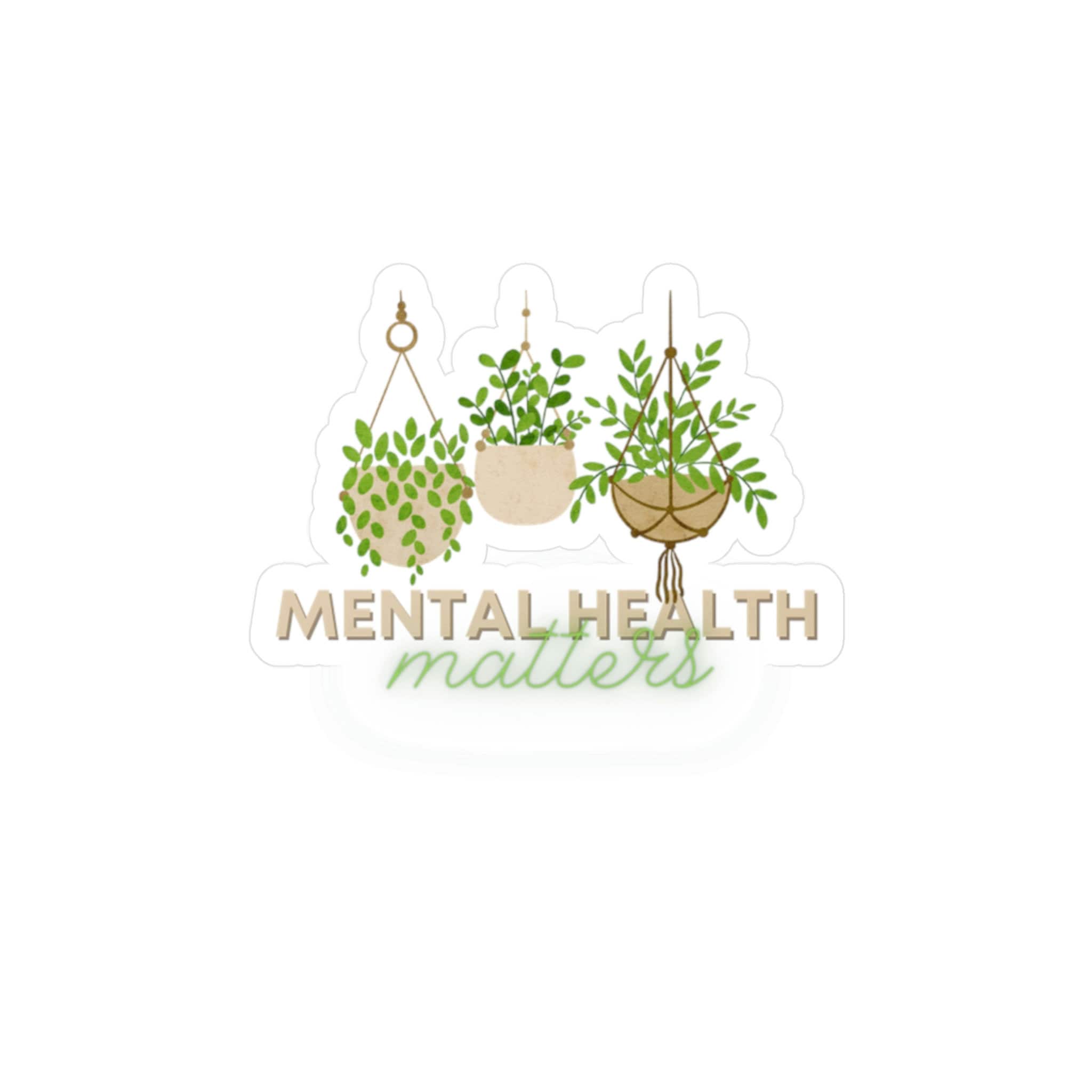 Plant Mental Health Decal - Etsy