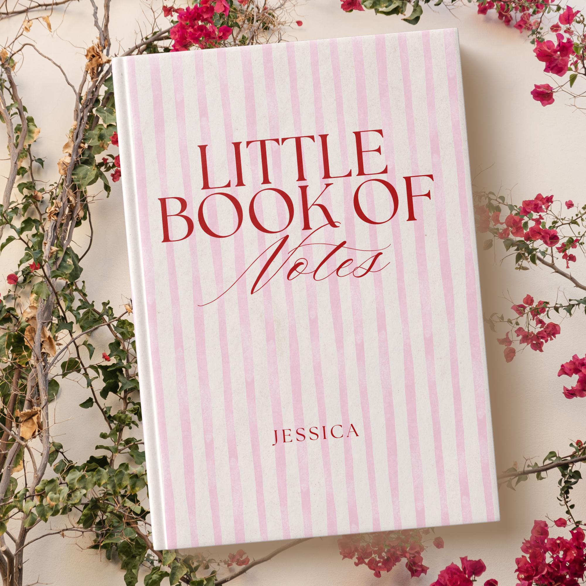 Coquette Personalized Notebook Little Book of Notes Custom Name Journal ...
