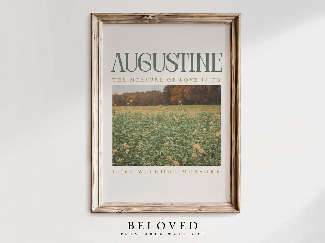 Saint Augustine Printable Wall Art Poster | Gift for Catholics ...