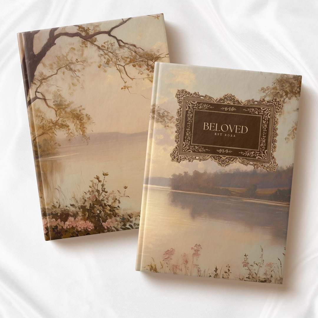Serene Vintage Landscape Personalized Notebook Custom Journal ...