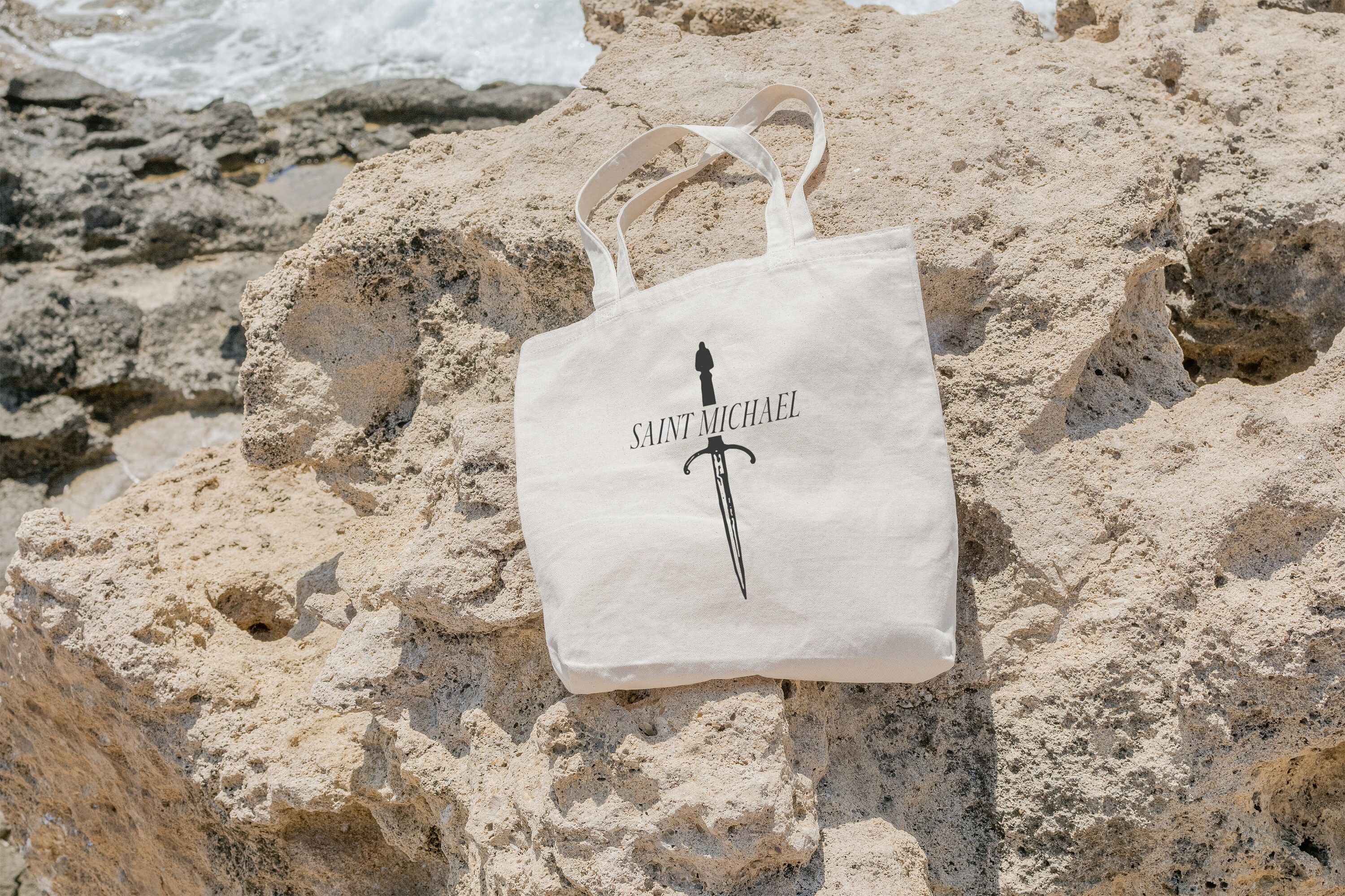 St Michael the Archangel Canvas Tote Bag Catholic Gift Confirmation ...