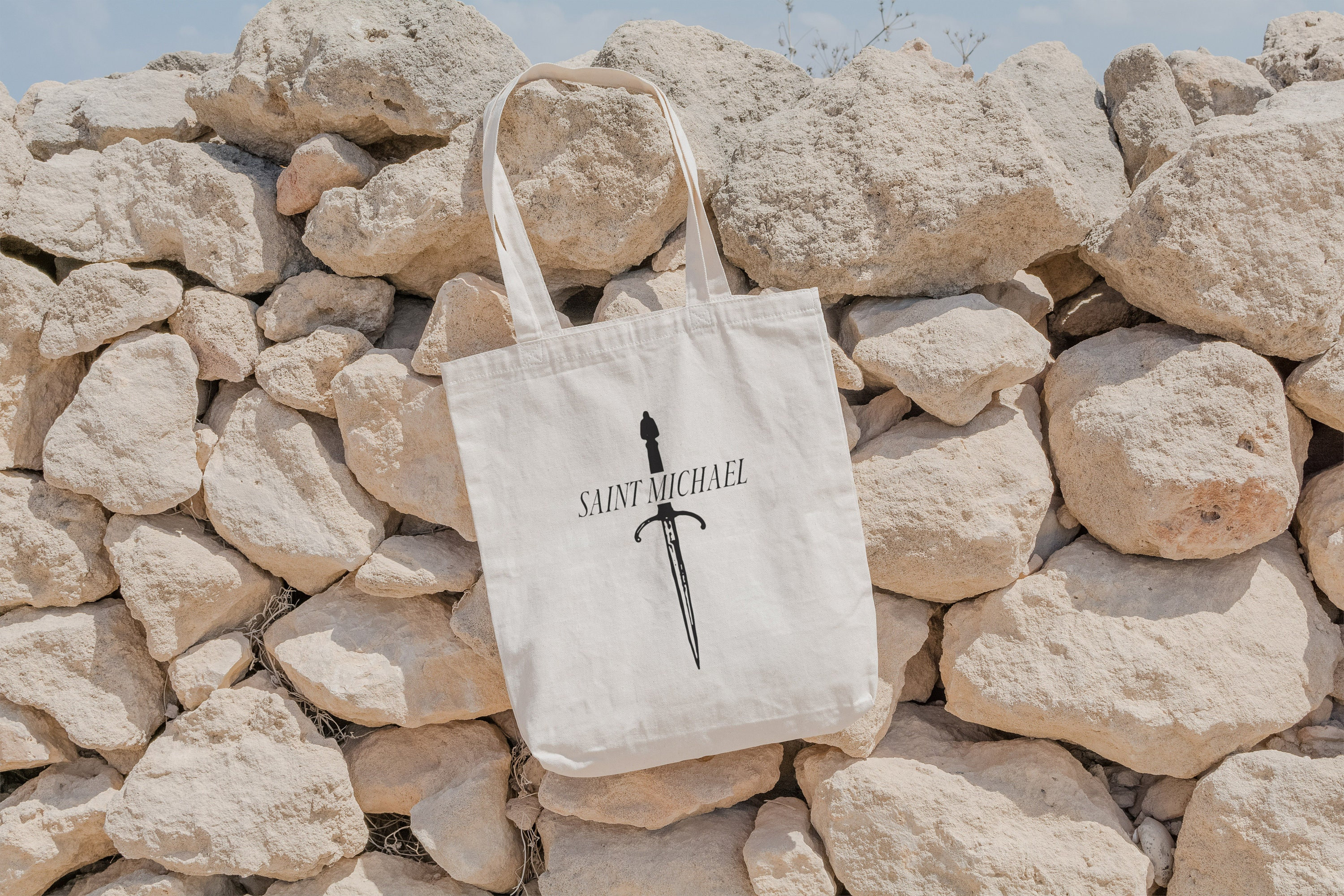 St Michael the Archangel Canvas Tote Bag Catholic Gift Confirmation ...