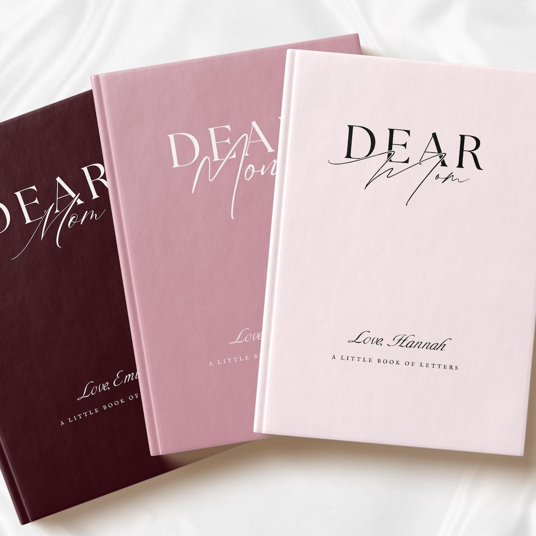 Dear Mom Custom Notebook Gift, Personalized Gift for Mom, Letters to My ...
