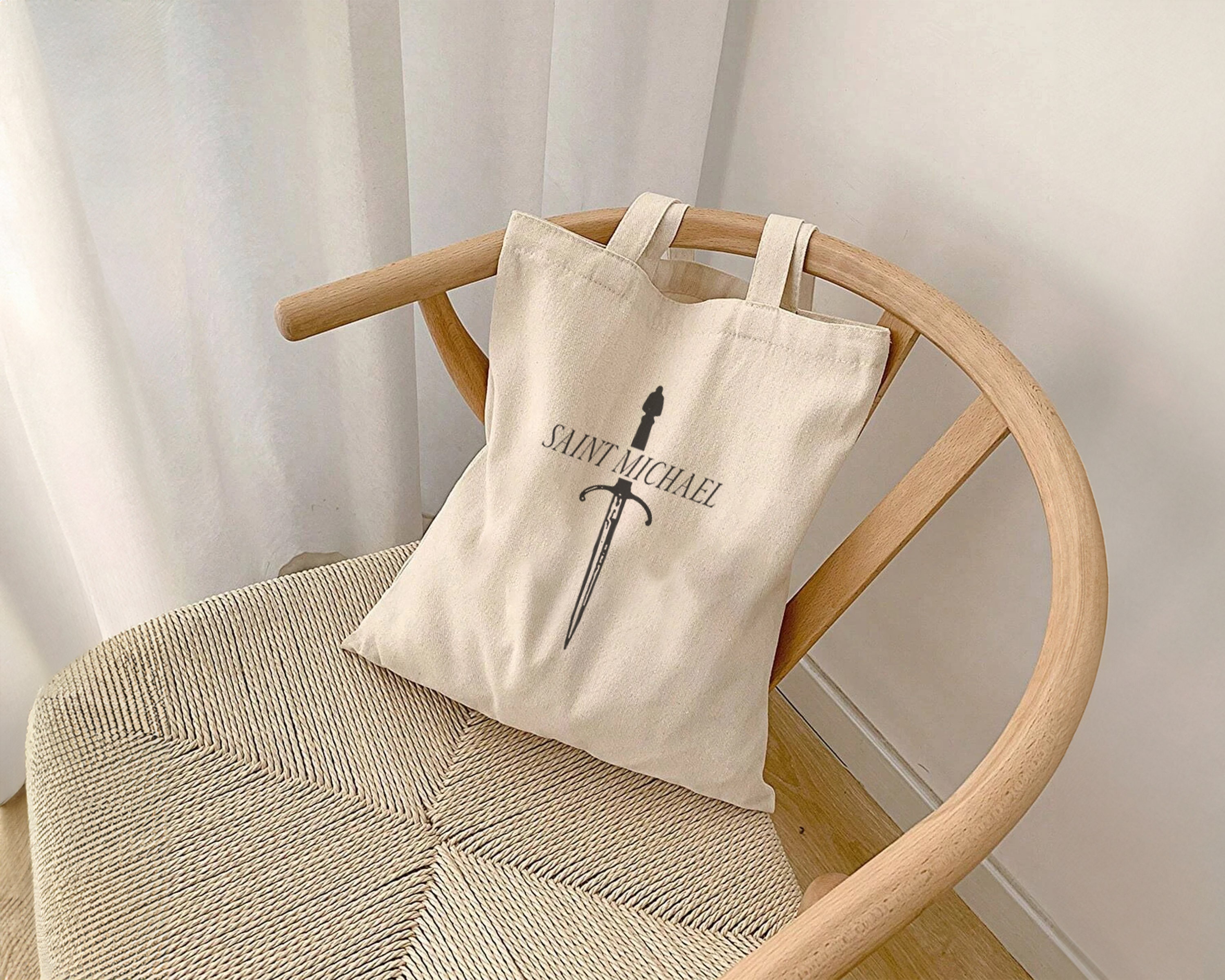 St Michael the Archangel Canvas Tote Bag Catholic Gift Confirmation ...