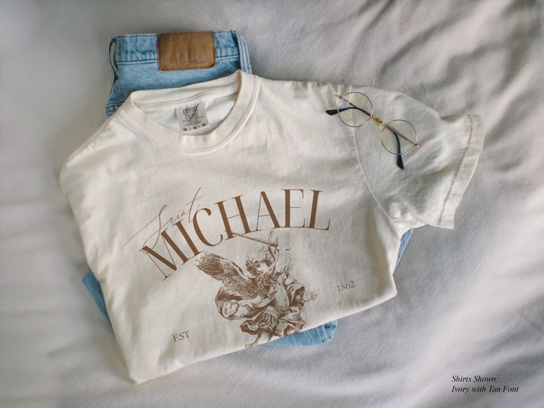 St Michael the Archangel Catholic Saint Shirt for Mens Catholic Gifts ...