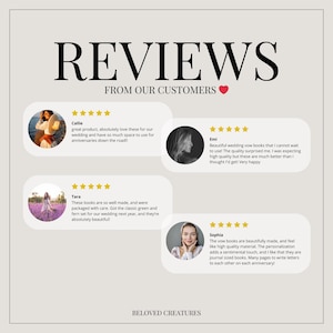 Customizable Vow Books for Wedding Unique His and Her Vow Books ...