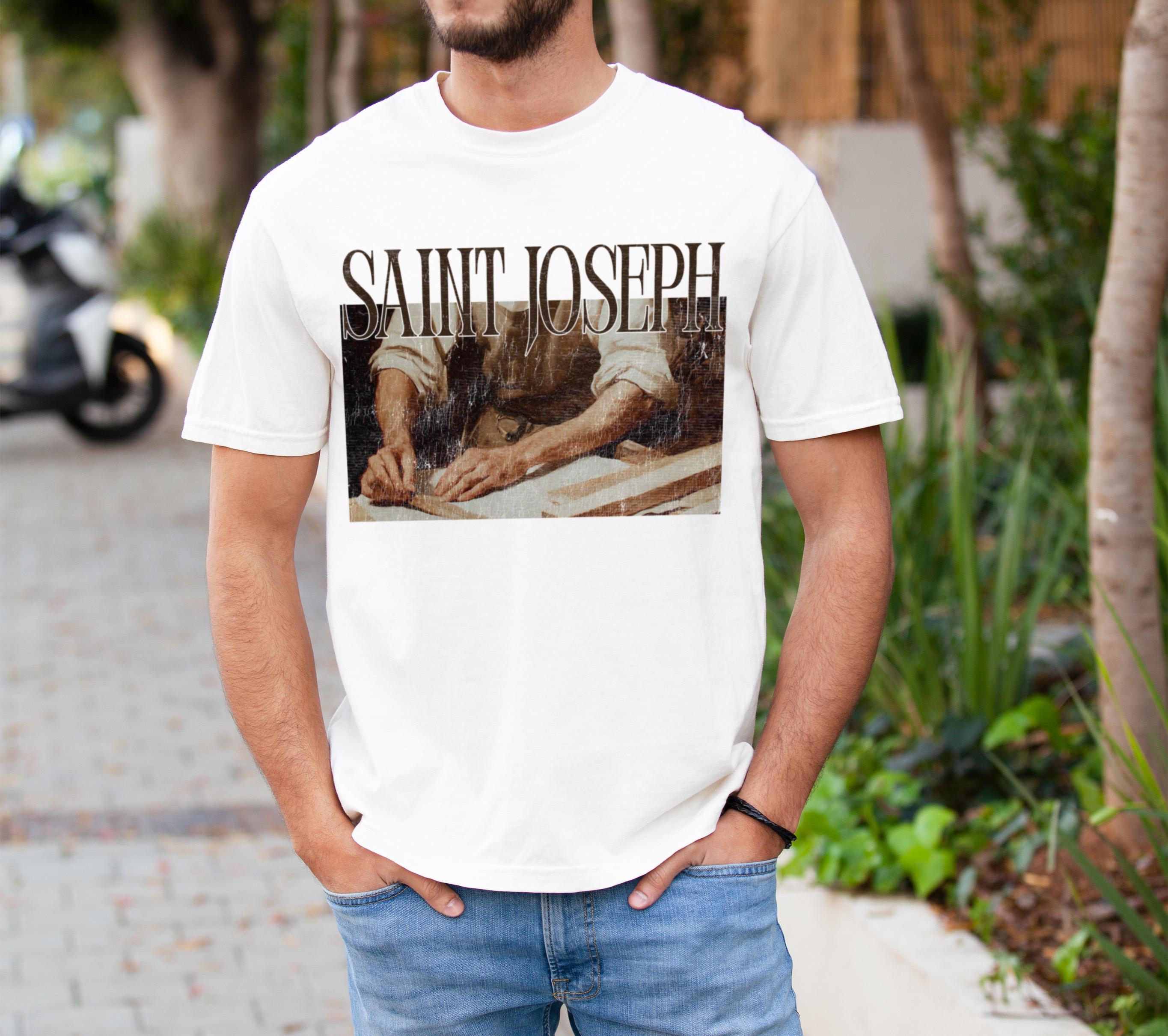 Saint Joseph Saint Shirt Catholic Shirt Godfather Gift Traditional ...