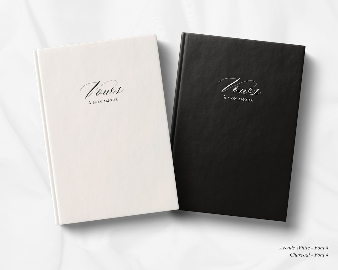 Vow Book Custom Journal Notebook Personalized Journal Gift for Bride ...