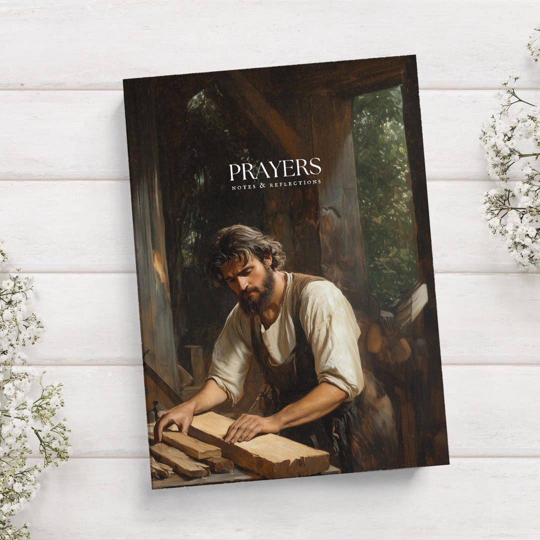 Saint Joseph Catholic Notebook Prayer Journal Gift for Catholic Men ...