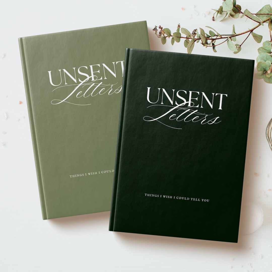 Unsent Letters Grief Journal, Grief-gift, Memorial Memory Gift, Gifted ...