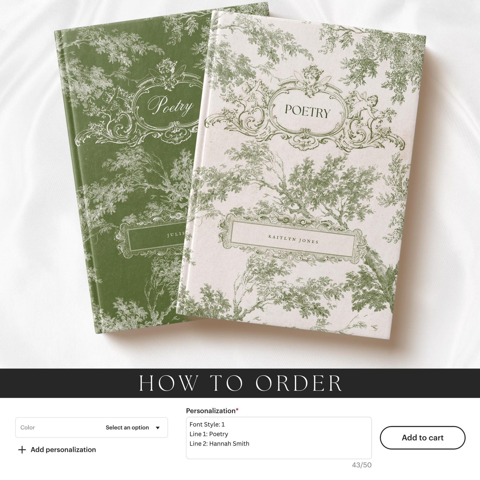 Poetry Journal Custom Notebook Gift for Writers Personalized Journal ...