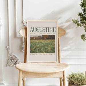 Saint Augustine Printable Wall Art Poster | Gift for Catholics ...