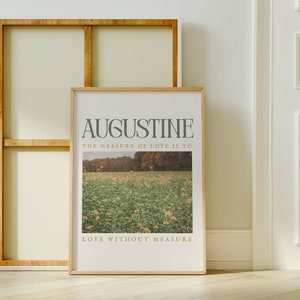 Saint Augustine Printable Wall Art Poster | Gift for Catholics ...