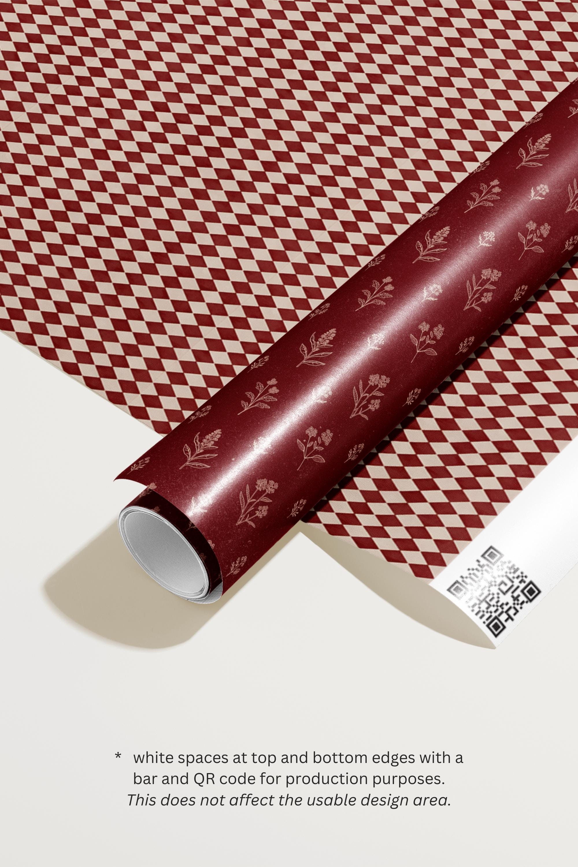 French Toile Wrapping Paper Vintage Ralph Lauren Inspired Christmas Old ...