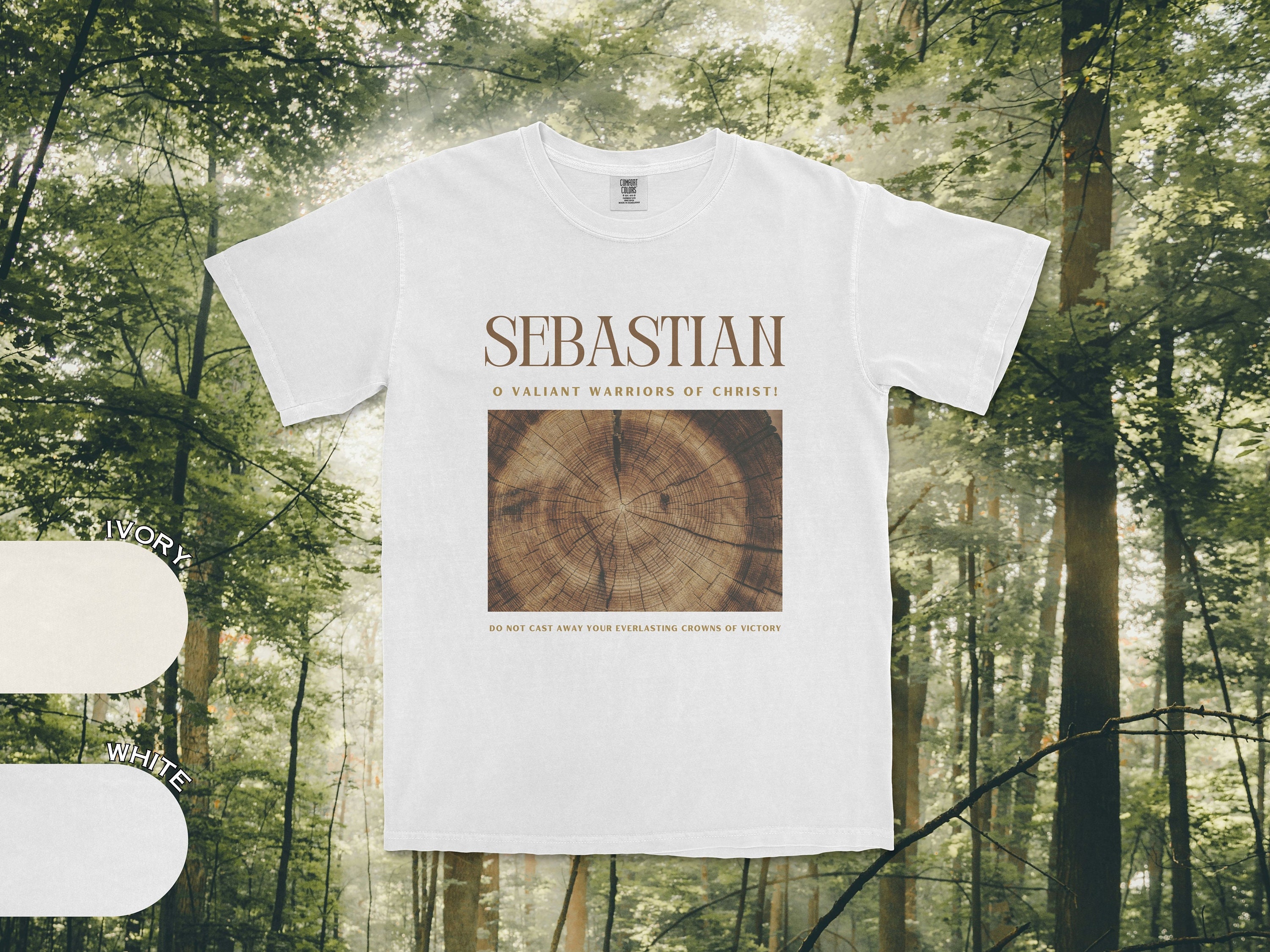 Saint Sebastian T-shirt | Saint Shirt | Catholic Gifts | Catholic Shirt ...