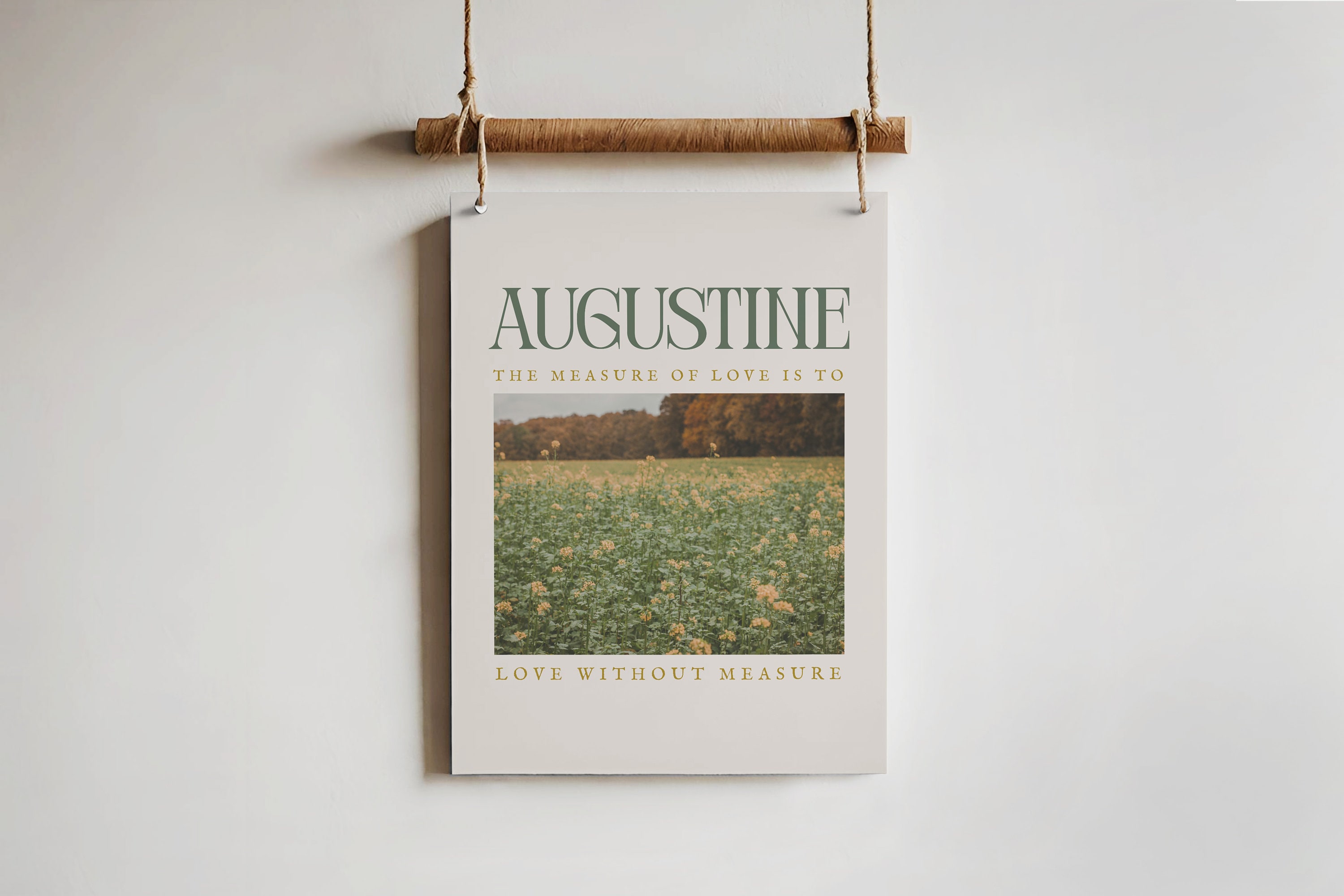 Saint Augustine Printable Wall Art Poster | Gift for Catholics ...