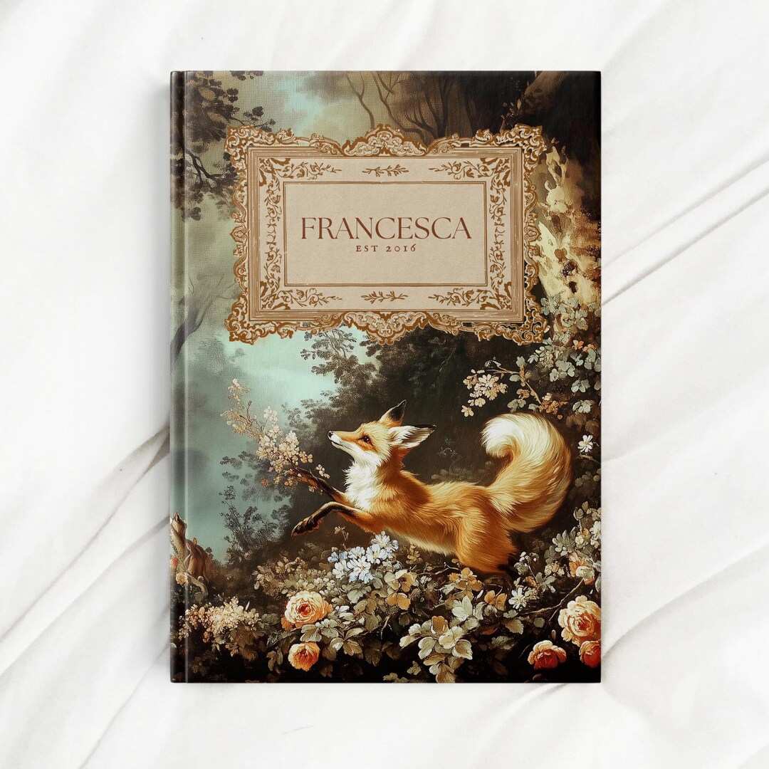 Fox Cottagecore Notebook Personalized Journal Custom Notebook ...