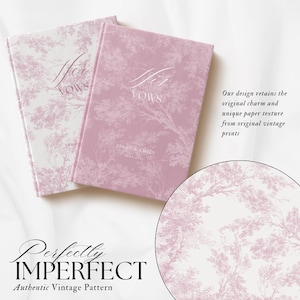 Customizable Vow Books for Wedding Unique His and Her Vow Books ...