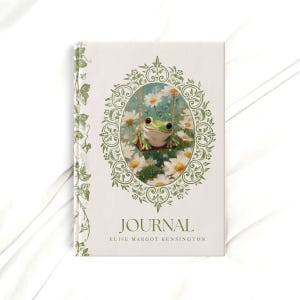 Whimsical Storybook Frog Personalized Notebook, Custom Name Journal ...