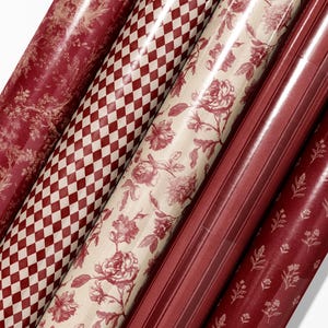 French Toile Wrapping Paper Vintage Ralph Lauren Inspired Christmas Old ...