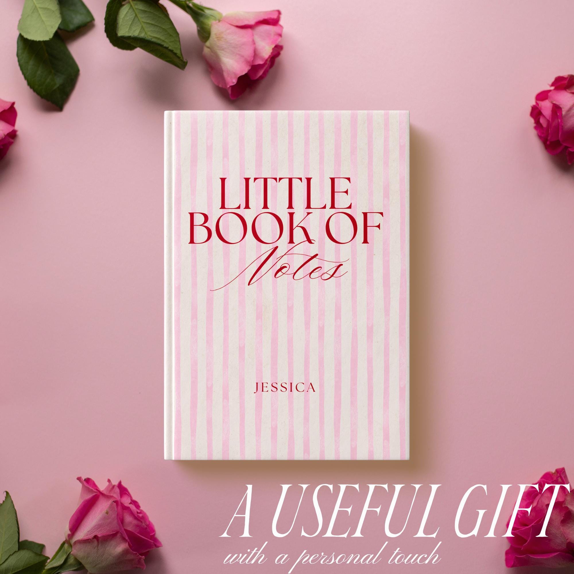 Personalized Notebook Little Book of Notes Custom Name Journal Girly ...