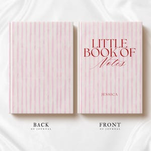 Personalized Notebook Little Book of Notes Custom Name Journal Girly ...