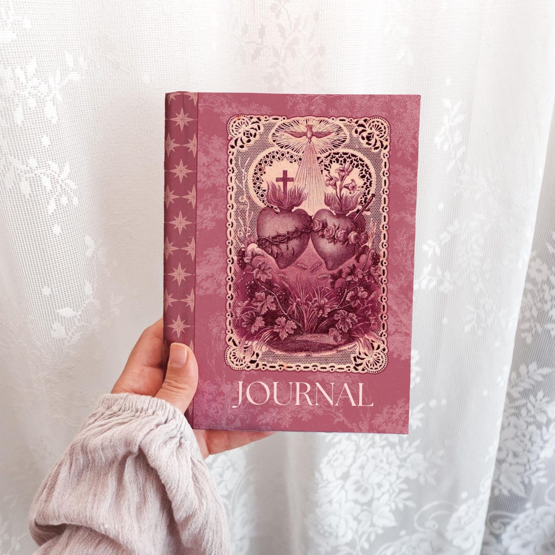 Sacred Heart of Jesus & Immaculate Heart of Mary Journal, Catholic Gift ...